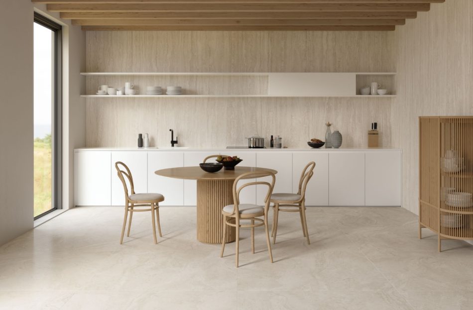 Cascade White | Travertine Look Porcelain Tile