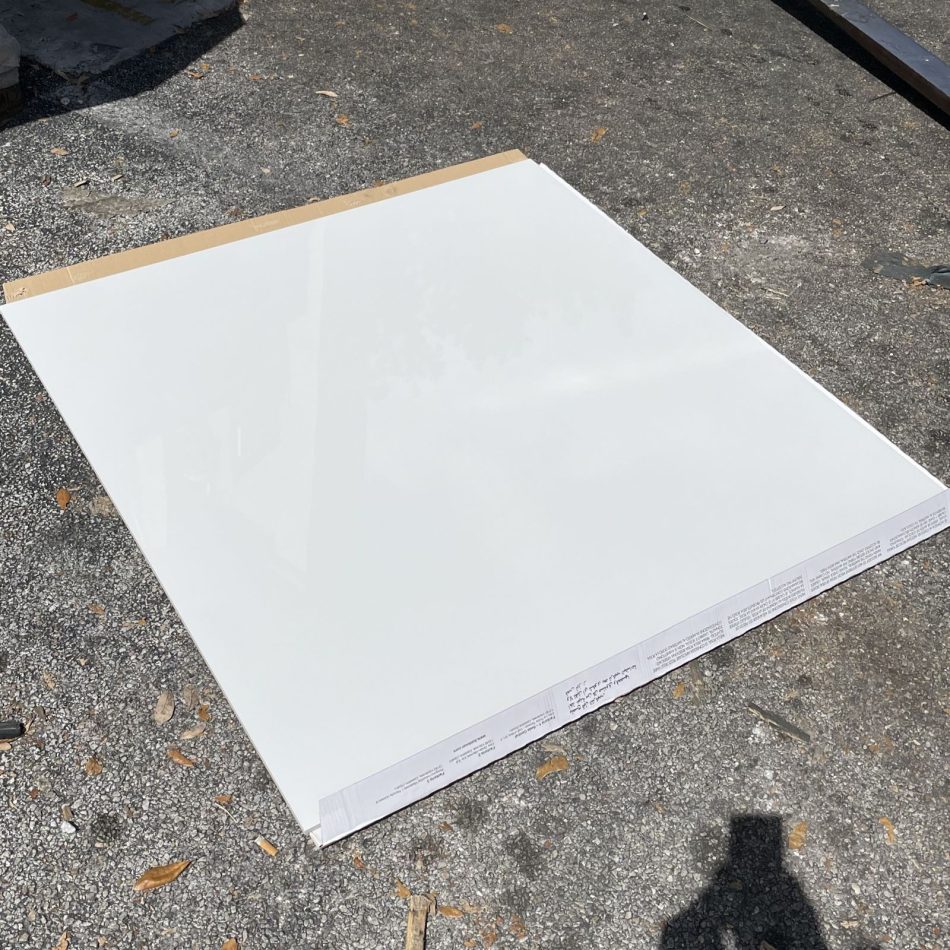 48x48 Snow White Polished Tile | Plain Beauty of the White