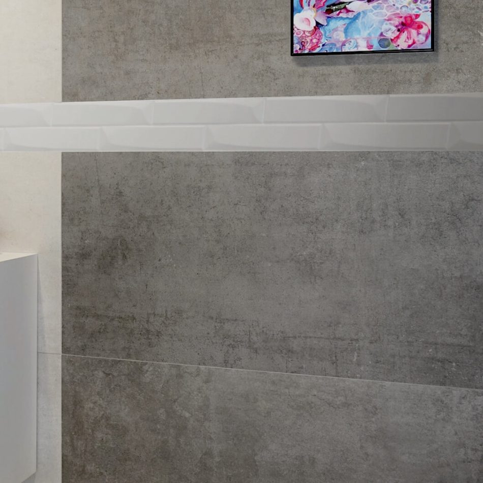 Atelier Lux- 5 Color Options in Colored Body | Concrete Effect Tiles